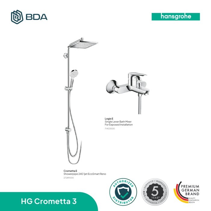 Jual Hansgrohe Shower Kamar Mandi Set Shower Set Tiang Shower Mandi ...