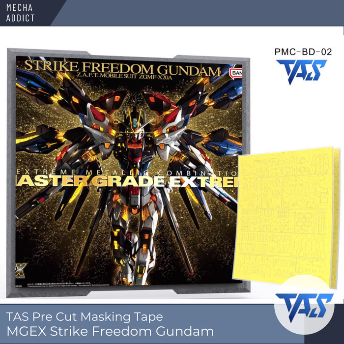 Jual Pre-Cut Masking Tape for MGEX Strike Freedom Gundam by TAS ...