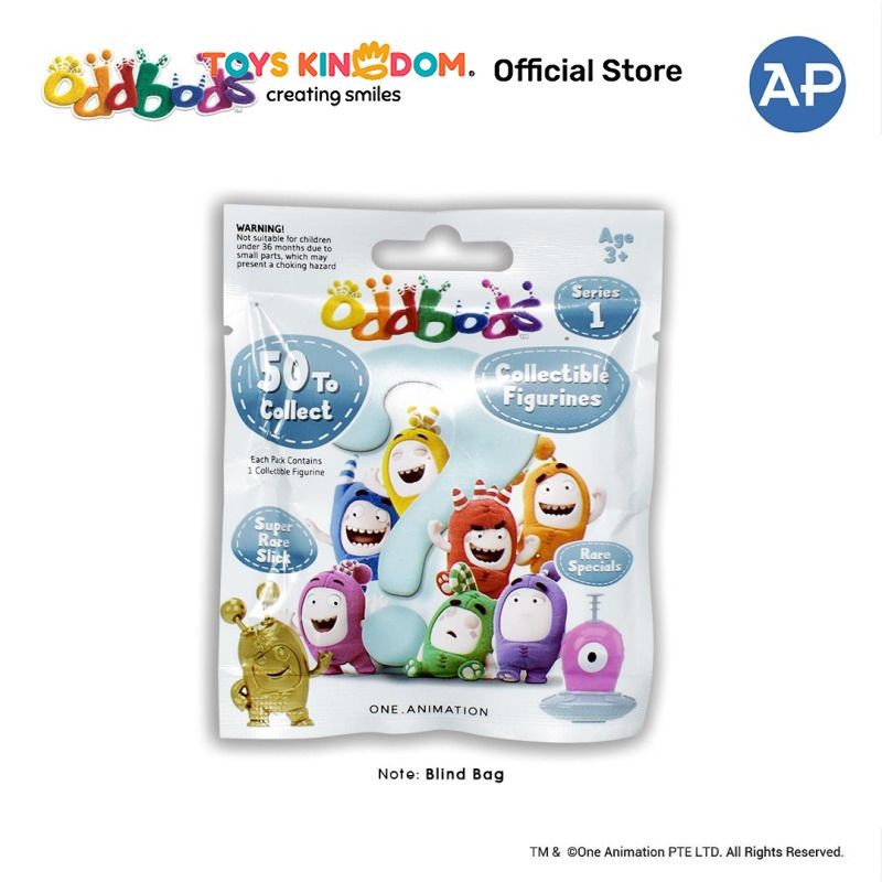 Jual Toys Kingdom Oddbods Minifigure 50 Series 1 Random Action Figur ...