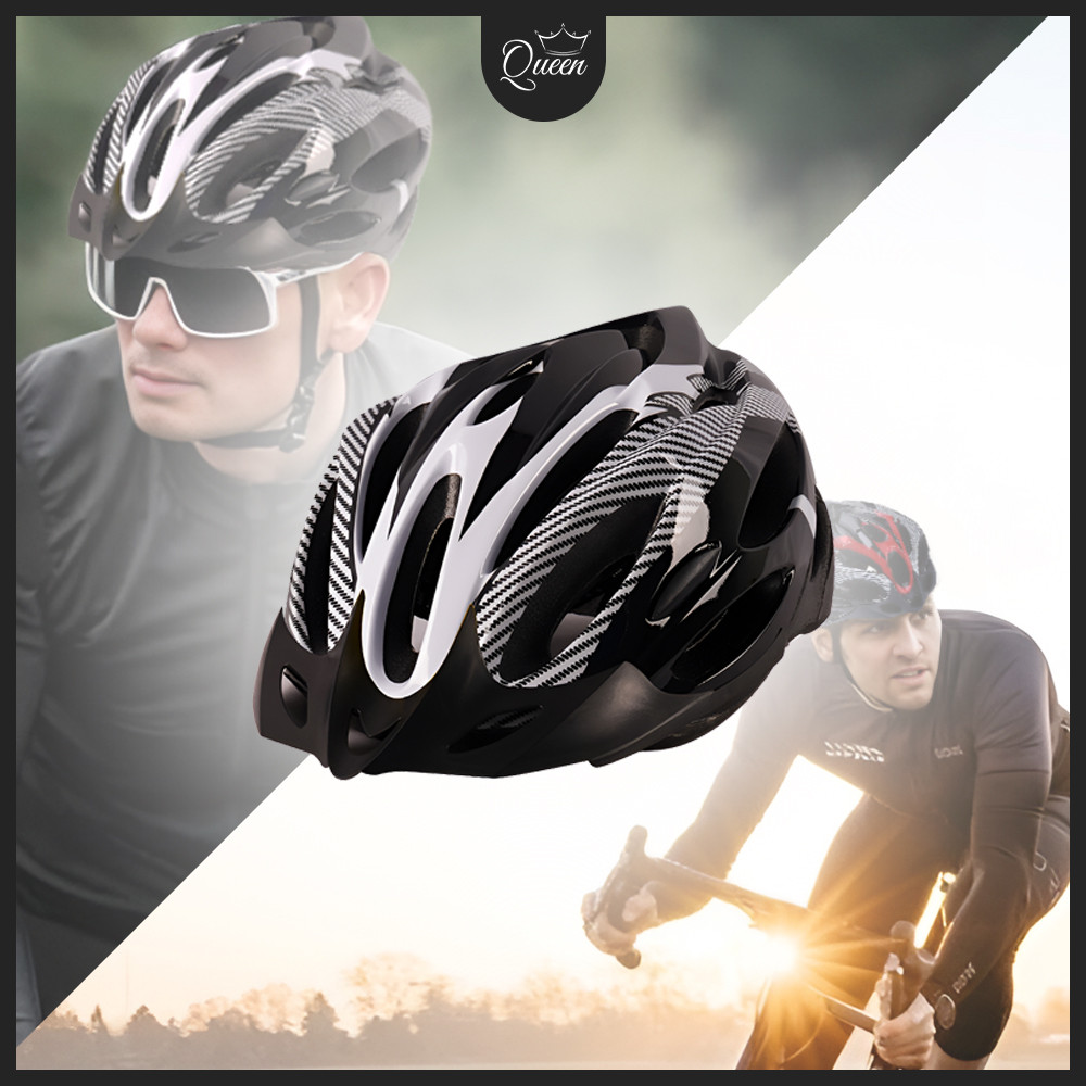 Jual QG Helm Sepeda Gunung Ringan Universal Pelindung Kepala Helmet E03 ...