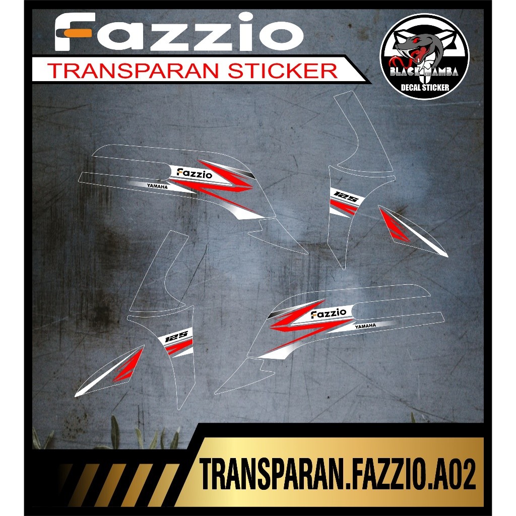 Jual STRIPING TRANSPARAN FAZZIO STICKER TRANSPARAN FAZZIO CODE A02 ...