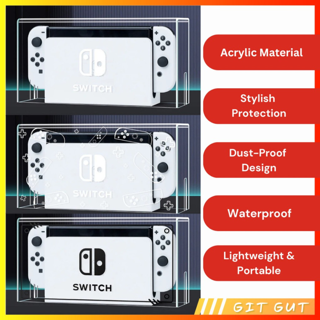 Jual Thematic Acrylic Case Dust Cover Akrilik Pelindung Nintendo Switch ...