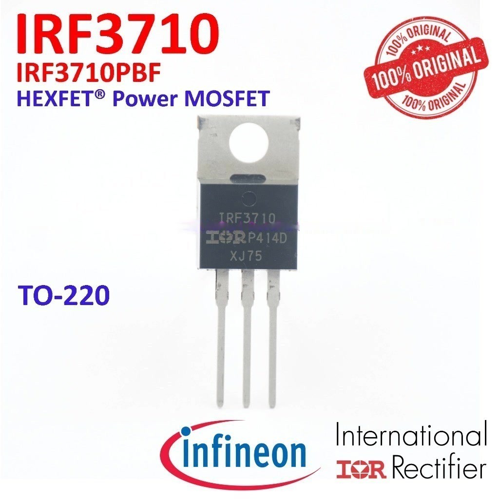 Jual IRF3710 IRF3710PBF ORIGINAL INFINEON IRF 3710 57A 100V MOSFET TO-220 | Shopee Indonesia