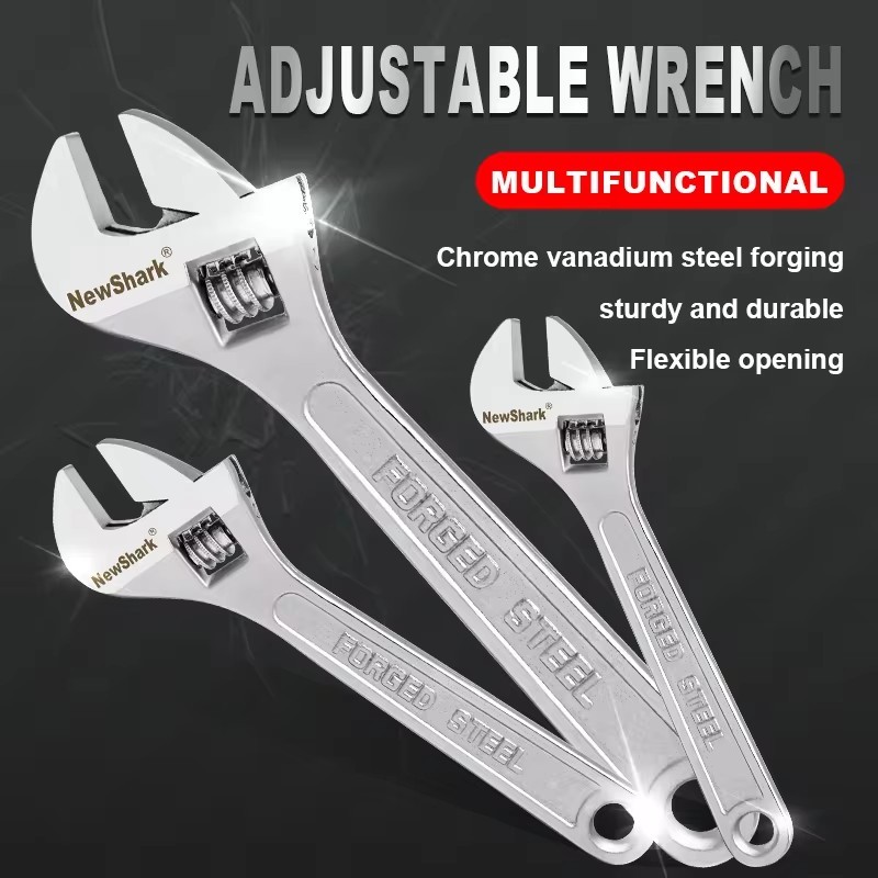 Jual Adjustable Wrench Large Openin Long Handle Universal Spanner Clamp ...