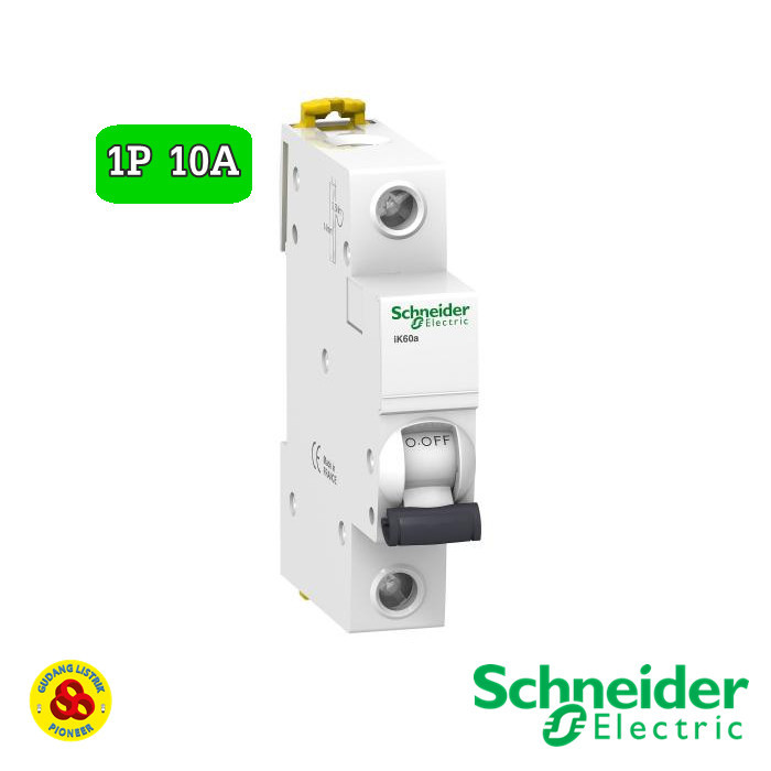Jual LLB99 Schneider MCB 1P 10A Acti9 iK60A A9K14110 4,5kA MCB 1 Phase 10 Amp | Shopee Indonesia