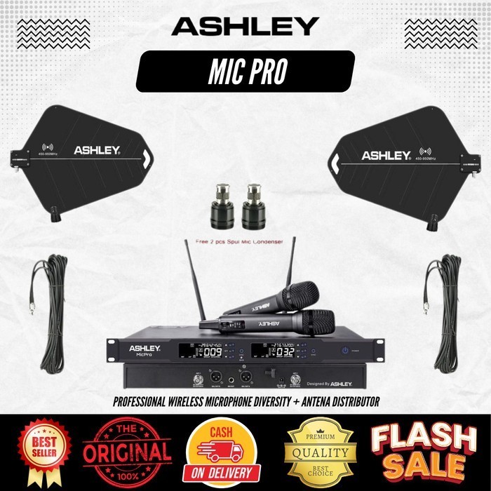 Jual Mic Wireless Ashley Mic Pro | Shopee Indonesia