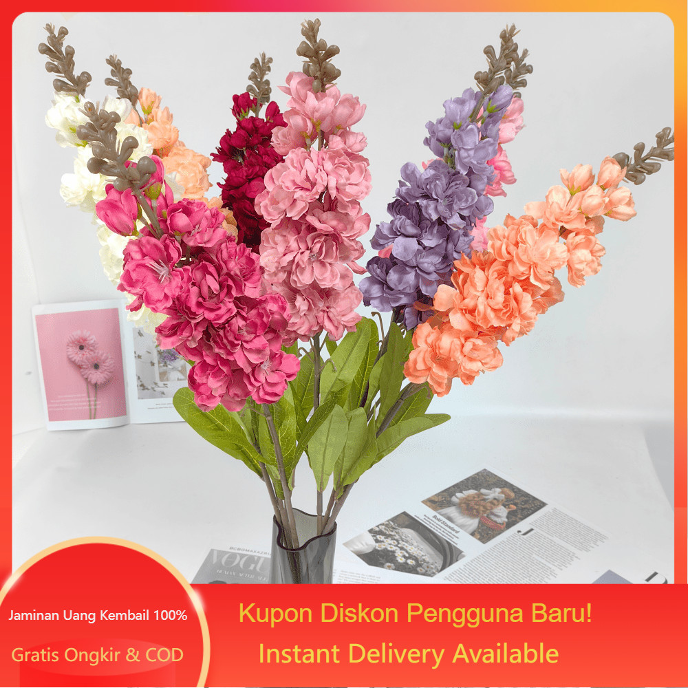 Jual Bunga Artificial Matthiola Lavender Bunga Hias Dekorasi Rumah ...