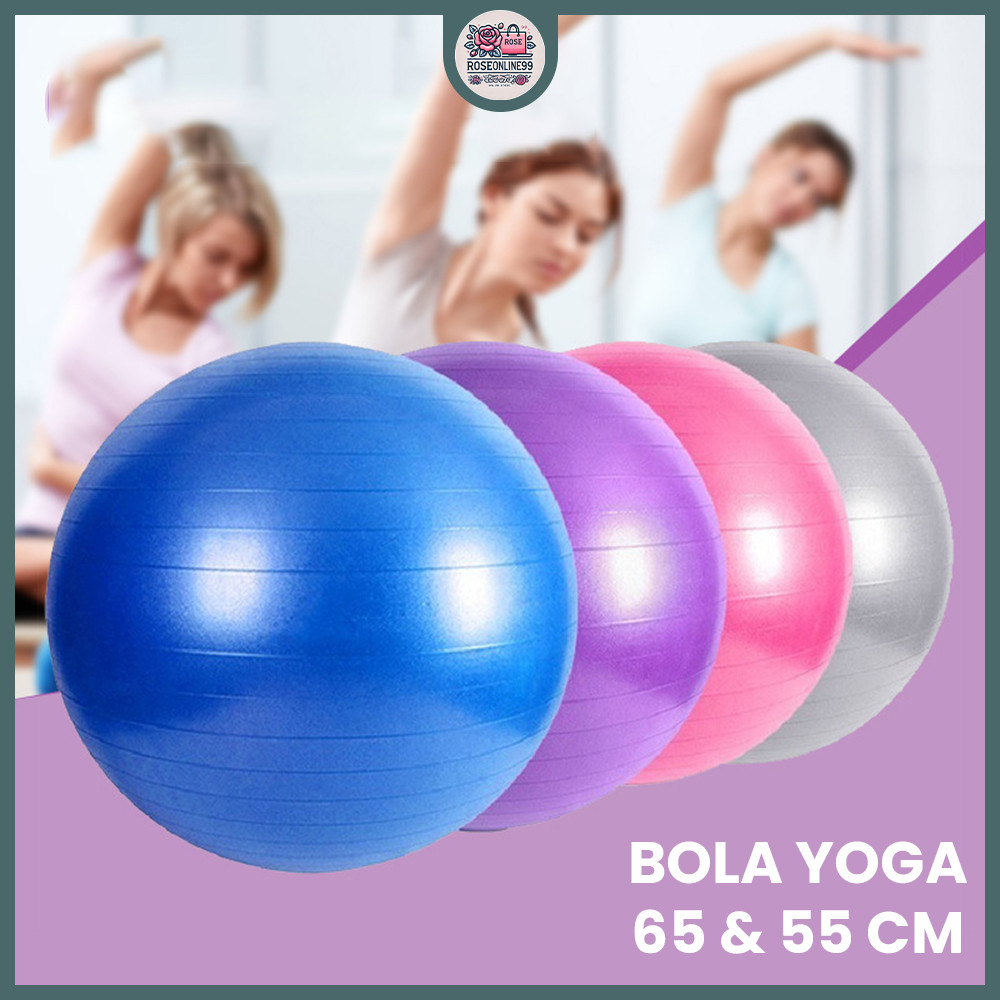 Jual RO Yoga Ball Bola Alat Fitness Gym 55CM | Shopee Indonesia