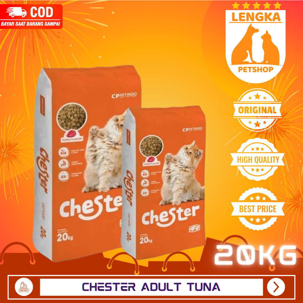 Jual Chester Tuna Cat Food 20kg - Makanan kucing 20 kg | Shopee Indonesia