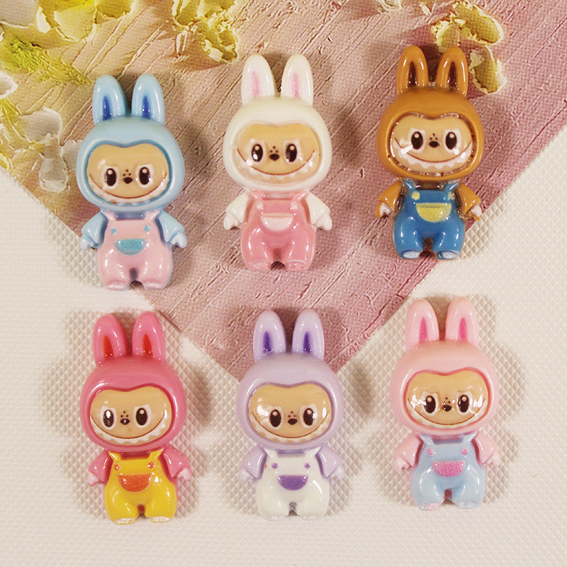 Jual ( SPM7 ) RESIN GLOSSY BONEKA LABUBU LUCU VIRAL / DIY CLAY LABUBU ...