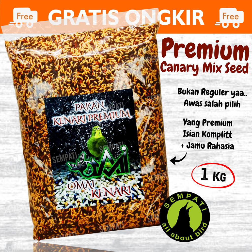 Jual SEMPATI Pakan Burung Kenari Premium Omai Kenari 1kg Pakan ...