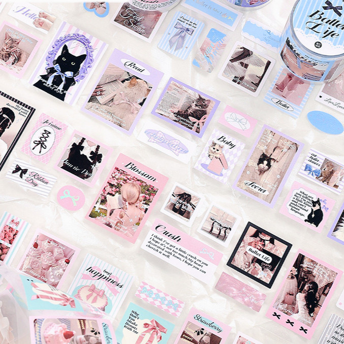 Jual Stiker Aesthetic Photocard Journal Scrapbook Sticker Korea Lucu ...