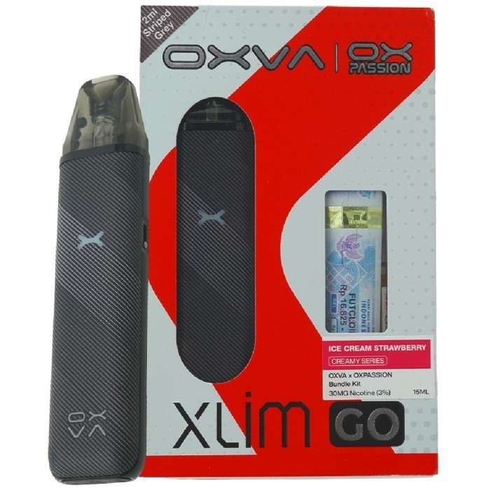 Jual Pod Oxva Xlim Go Pod Kit 1000Mah STRIPED GREY Free Liquid OX ...