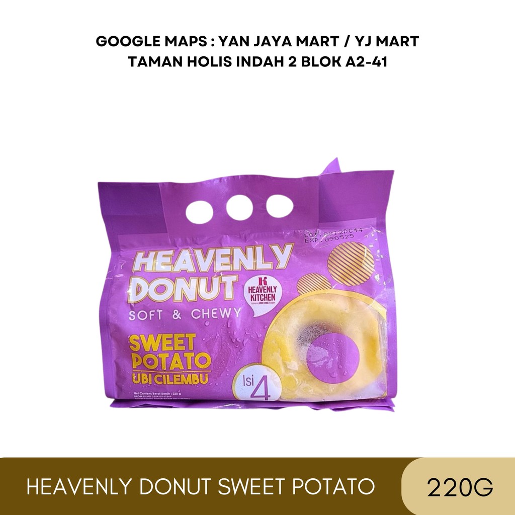 Jual Heavenly Donut / Donut Sweet Potato / Donat Rasa Ubi Cilembu 220g ...