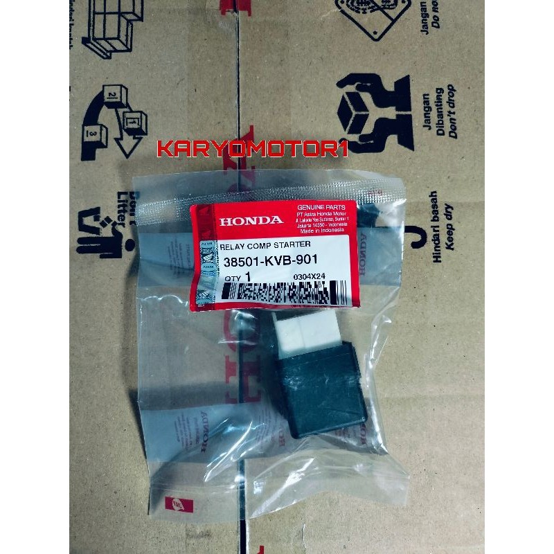 Jual relay kvb ORI bendik starter kvb RELAY COMP STARTER 38501-AKV-90 ...
