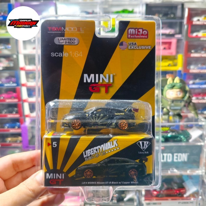 Jual MINI GT 5 LB WORKS NISSAN GTR R35 BLACK W/ COPPER WHEEL LHD ...