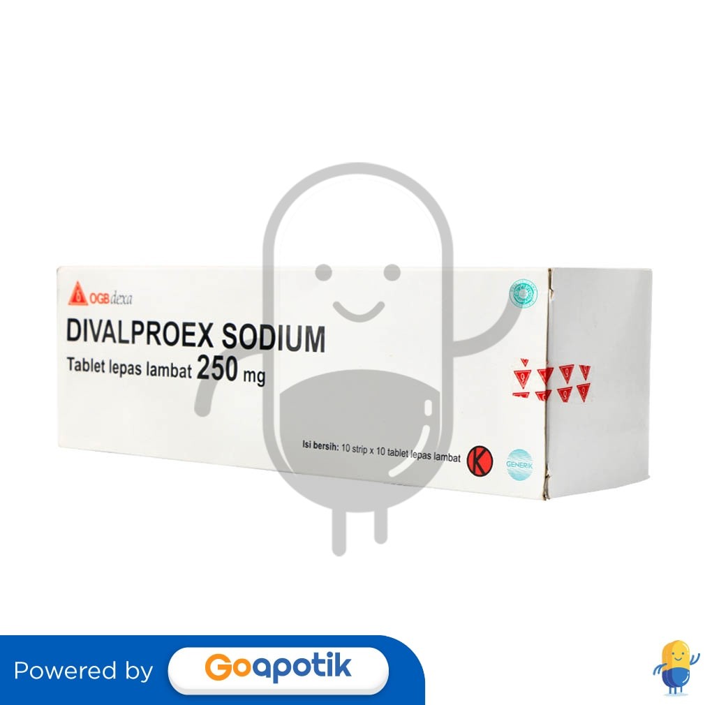 Jual Divalproex Sodium Ogb Dexa Medica 250 Mg Box 100 Tablet / Epilepsi ...