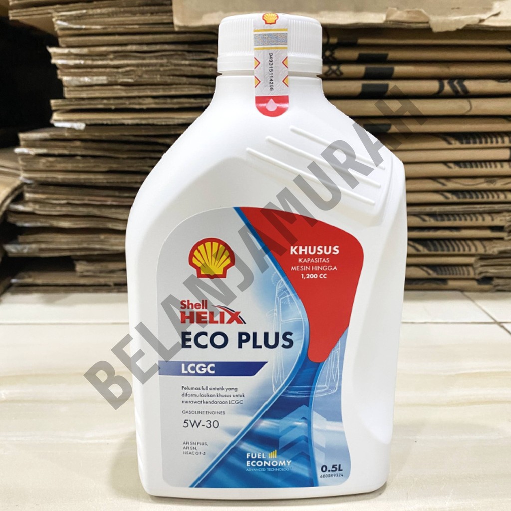 Jual Oli Mesin Mobil LCGC Shell Eco Plus 5w-30 API SN Plus 500ML Asli ...