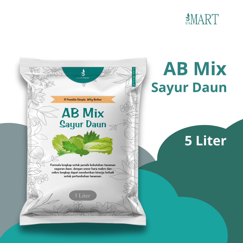 Jual Nutrisi AB Mix LA NUTRIENT Pekatan 5 Liter Untuk Sayuran Daun ...