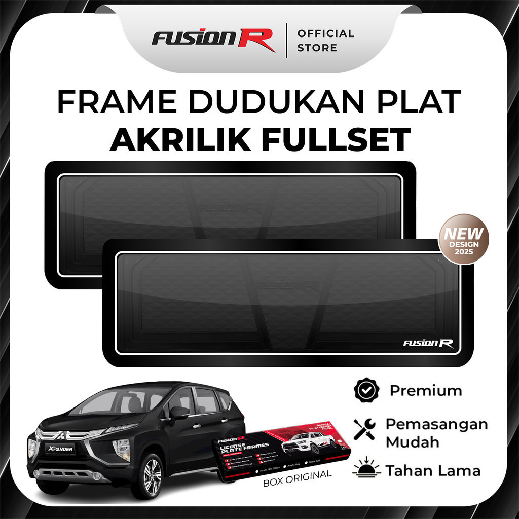 Jual FUSION R Dudukan Plat Mobil Xpander Ultimate Tatakan Tempat Plat ...