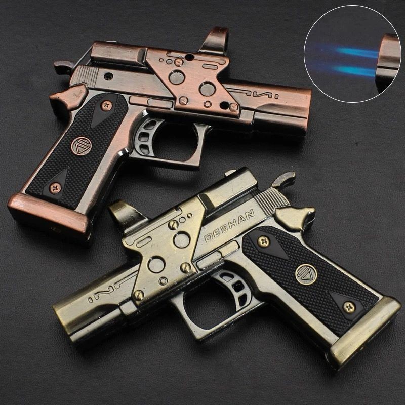 Jual Korek api unik bentuk pistol nyala api las tahan angin M58 ...