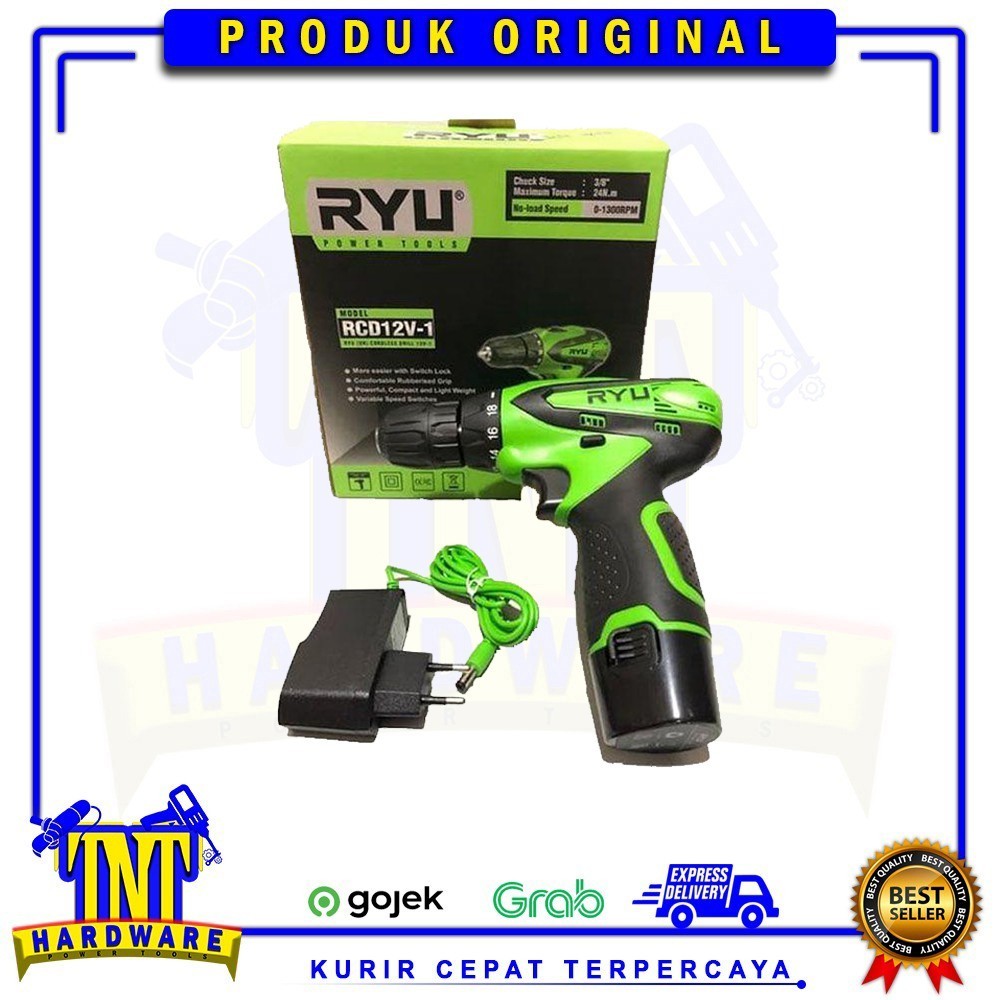 Jual RYU Bor baterai 12V RCD 12V-1 bor Cordless drill bor batre 12 Volt ...