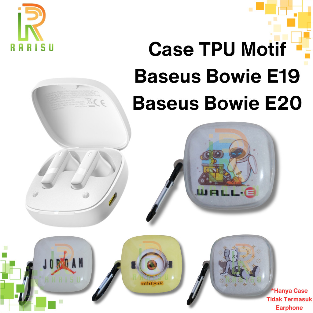 Jual [GR] PROMO Case Silicone Earphone Earbuds TWS Bowie E19 / Bowie E20 Casing Transparant ...