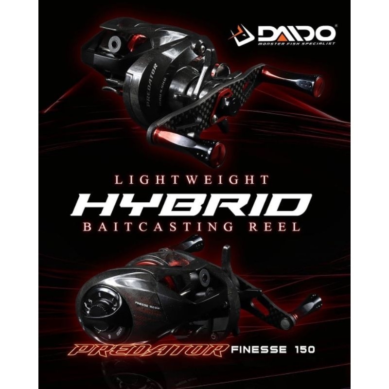 Jual REEL BAITCASTING DAIDO PREDATOR FINESSE SW BC 150 DAN PRO II SW BC 200 L / PREDATOR GHOST ...