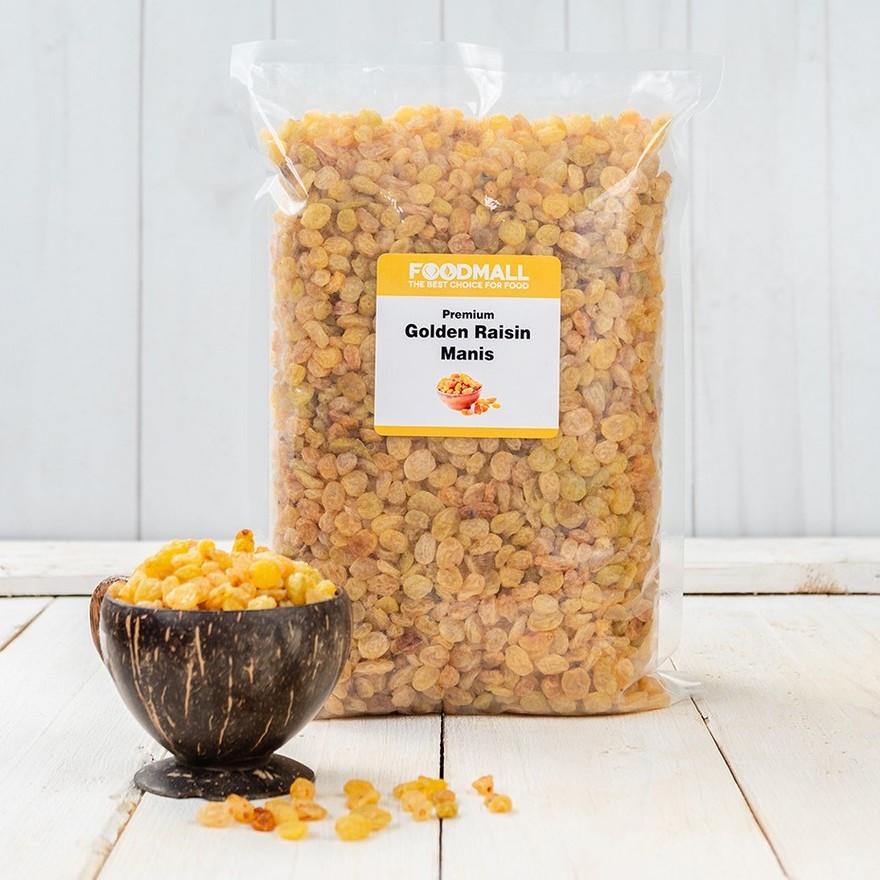 Jual Cemilan Buah Kismis Emas / Golden Raisin Simin Manis Organik 1 KG ...