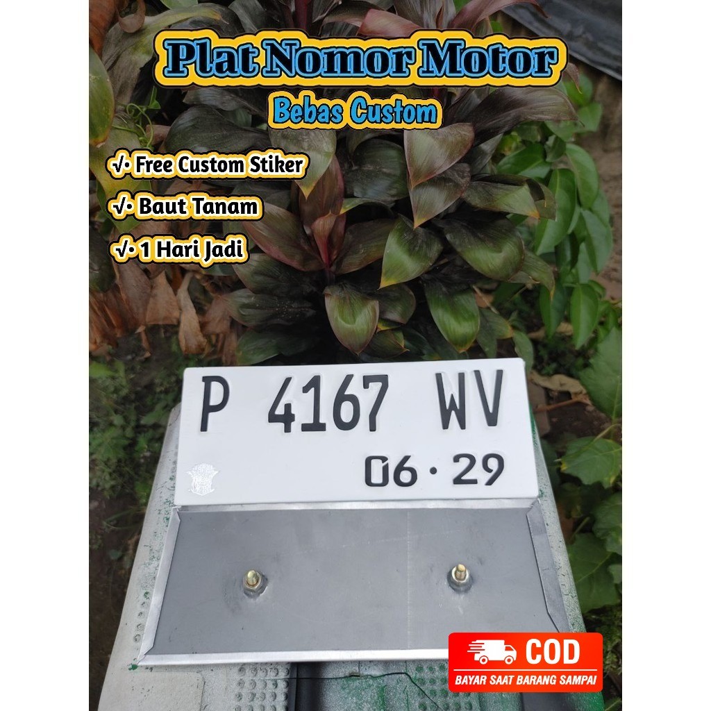 Jual Plat Motor Custom | Shopee Indonesia