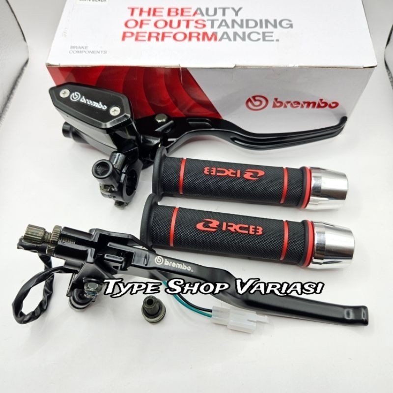 Jual Paket 3in1 Master Rem Tabung Oval + Handgrip RCB HG55 Original + Jalu Stang Chrome ...