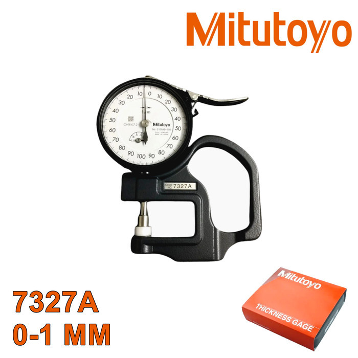 Jual Dial Indicator Thickness 7327A MITUTOYO 0-1mm Dial Indikator 0.001 ...