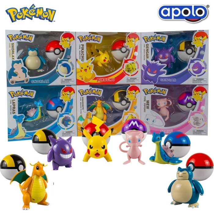 Jual Mainan Apolo Pokemon Transform Figure & Ball | Shopee Indonesia
