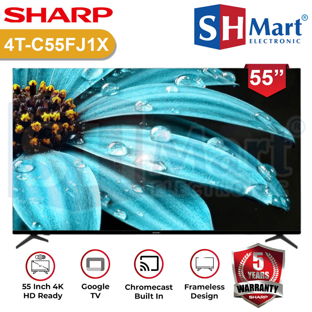 Jual TV SHARP 55 INCH 4TC55FJ1X UHD 4K GOOGLE TV 55FJ1X GARANSI RESMI ...