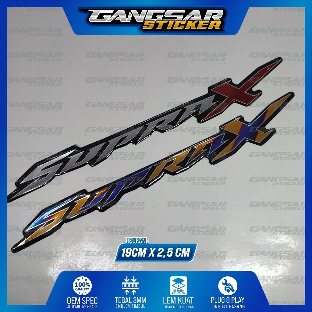 Jual emblem timbul supra x honda | emblem timbul logo supra x 125 ...