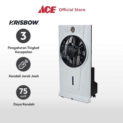 Jual Krisbow 11 inci Kipas Angin Uap Dengan Remote - Putih Misty Fan ...