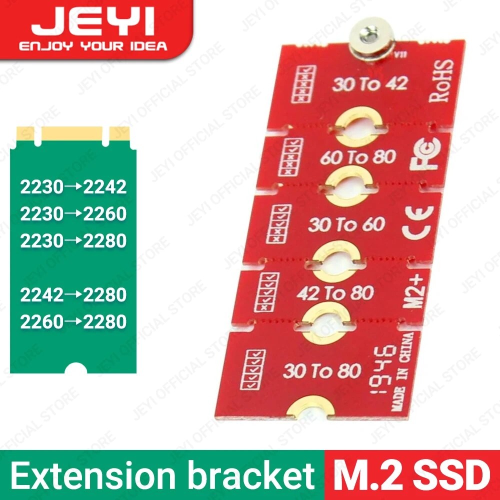 Jual JEYI M.2 NGFF NVME SSD Extension Bracket Transfer 2230 to 2242 ...