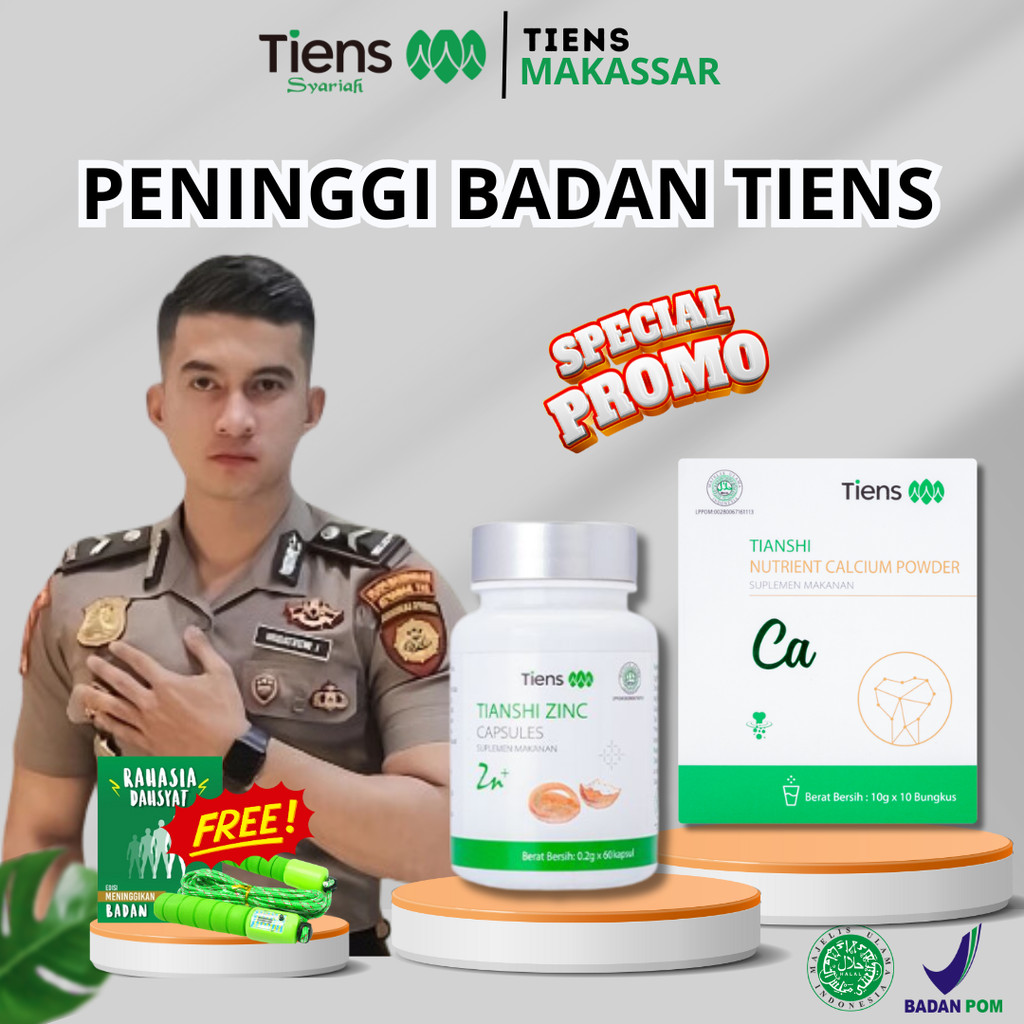 Jual GRATIS SKIPING | Tiens Peninggi Badan Original Paket Tianshi Zinc ...