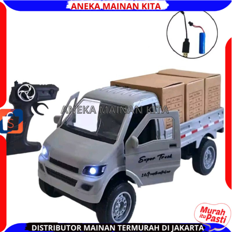 Jual Mobil Remote Control Cargo APV Pick up Truck RC Car Pickup Box ...