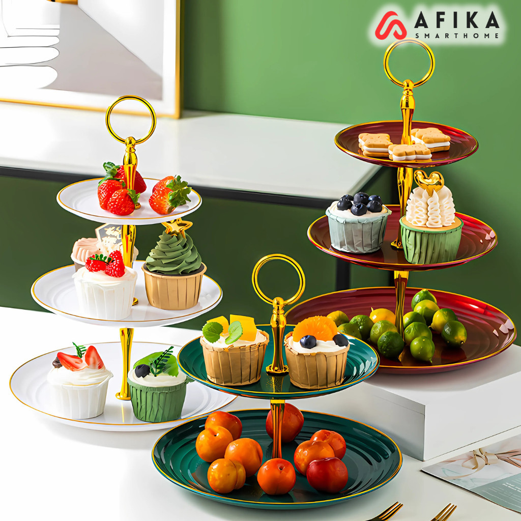 Jual Rak Kue Susun 3 Tingkat Detachable Plate Cake Stand Display ...