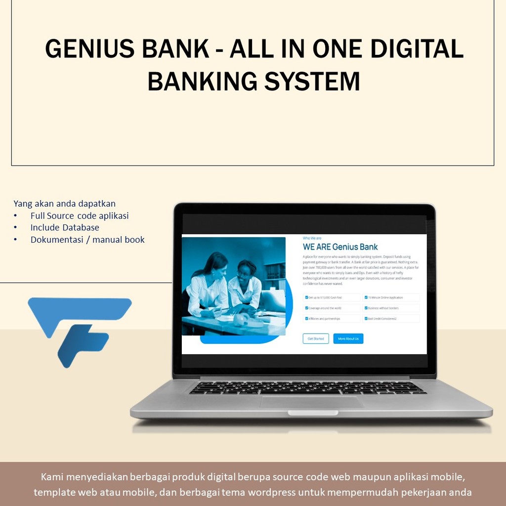 Jual SOURCE CODE APLIKASI WEB GENIUS BANK - ALL IN ONE DIGITAL BANKING ...