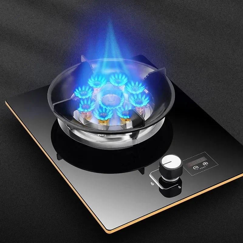 Jual Gas stove single Gas cooktop desktop timing gas stove fierce fire ...