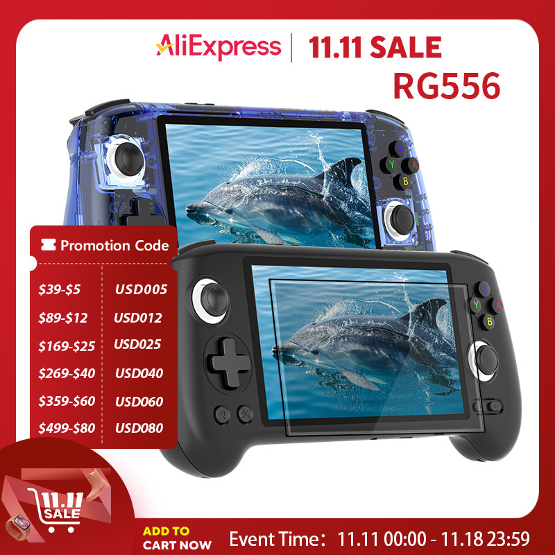 Jual ANBERNIC RG556 Handheld Game Console Unisoc T820 Android 13 5.48 ...