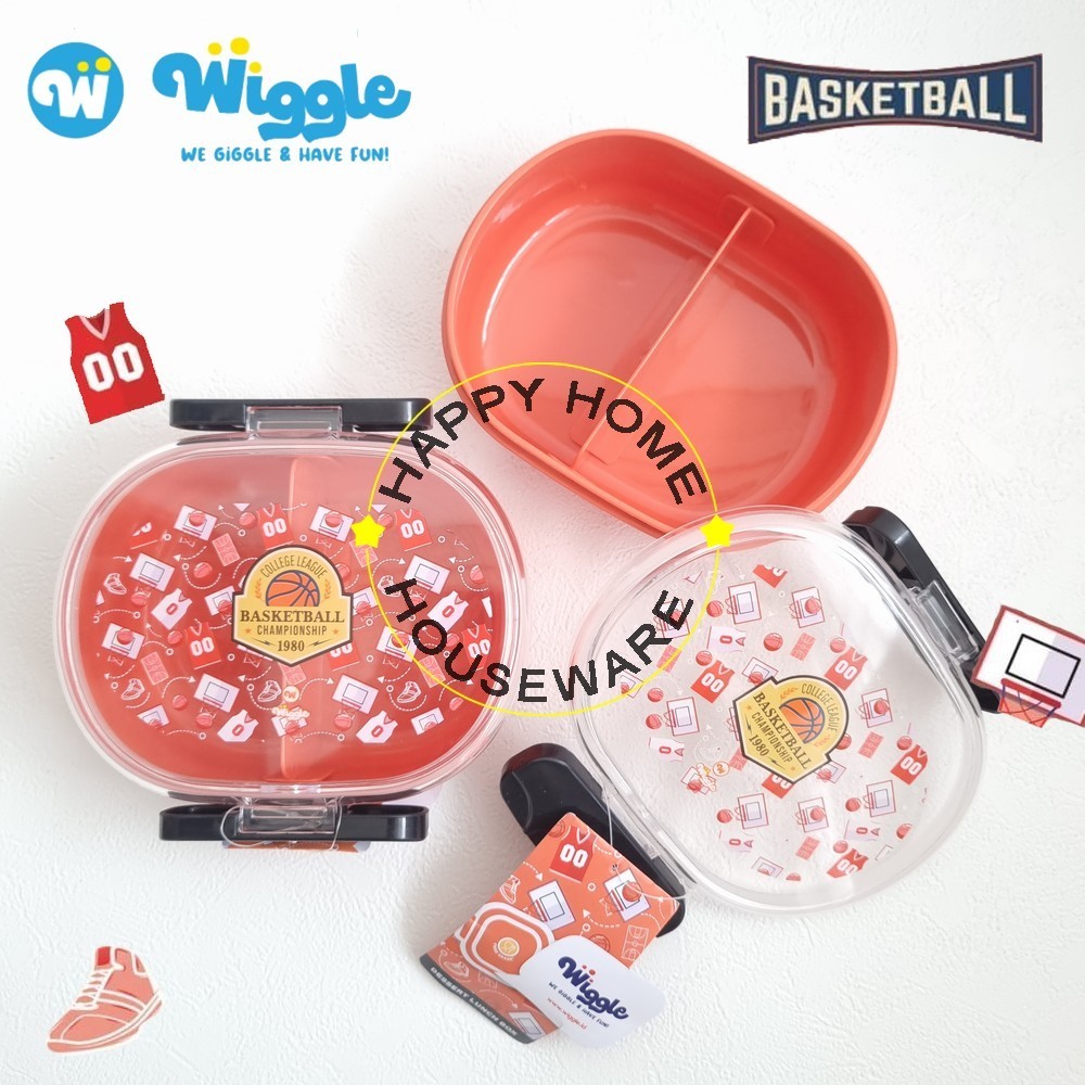 Jual WIGGLE Sporty Basket Lunch Box Oval Sekat 600ml | Kotak Bekal Anak ...
