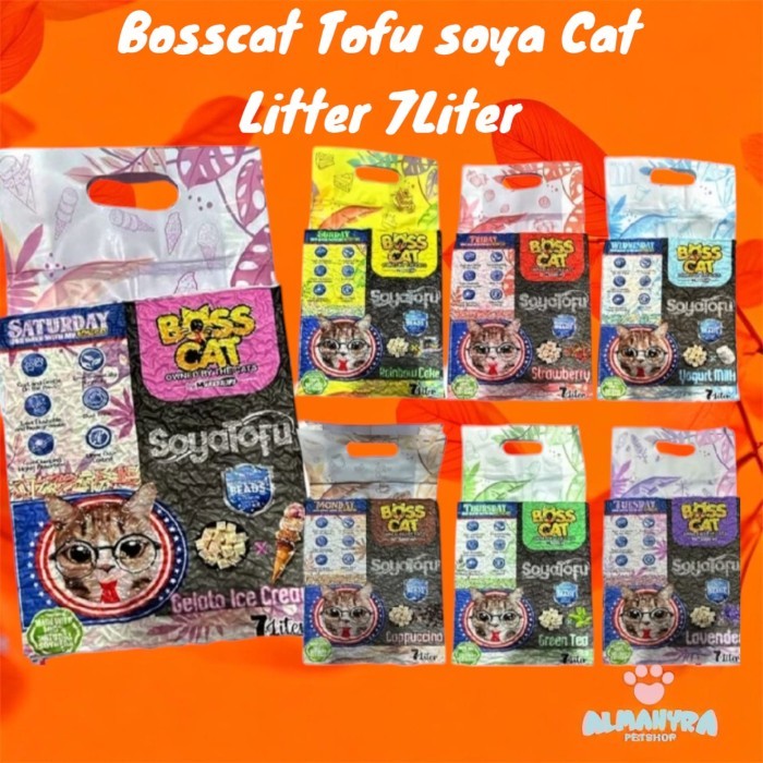 Jual BOSSCAT Tofu Soya 7L Boss Cat Pasir Kucing Tofu Soya 7 Litter ...