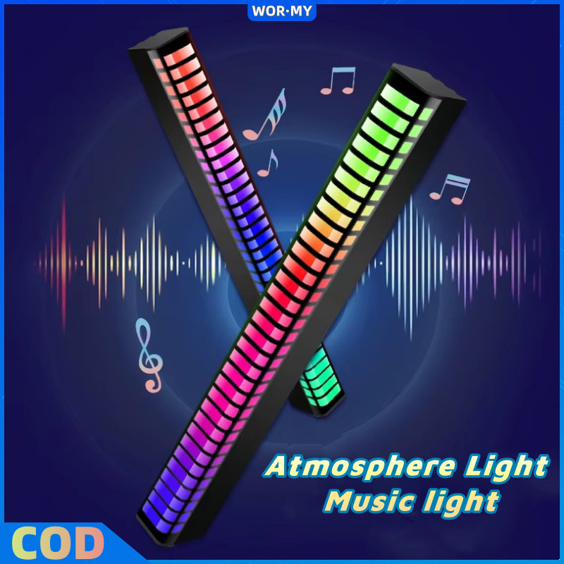 Jual 【WOR·MY】Lampu Musik LED RGB Bar Strip Spectrum Sound Control ...