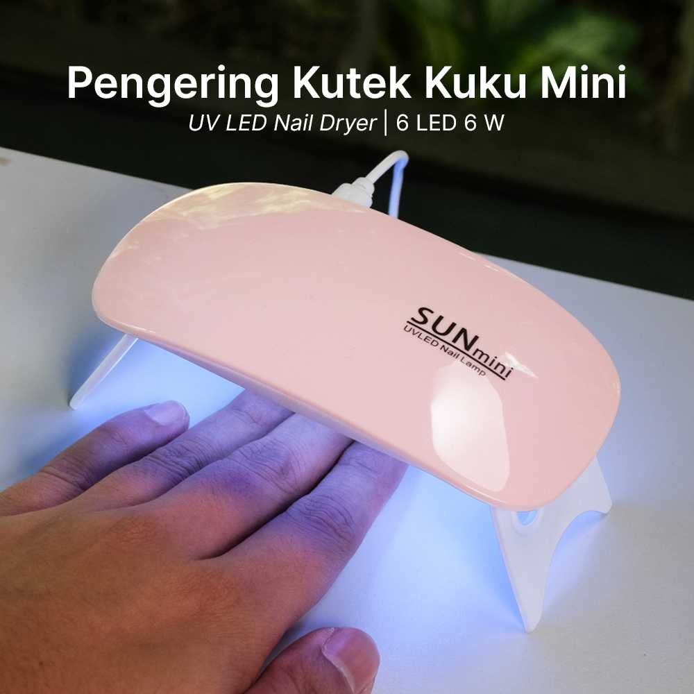 Jual Mini Pengering Kutek Kuku UV LED Nail Dryer 6W | Shopee Indonesia