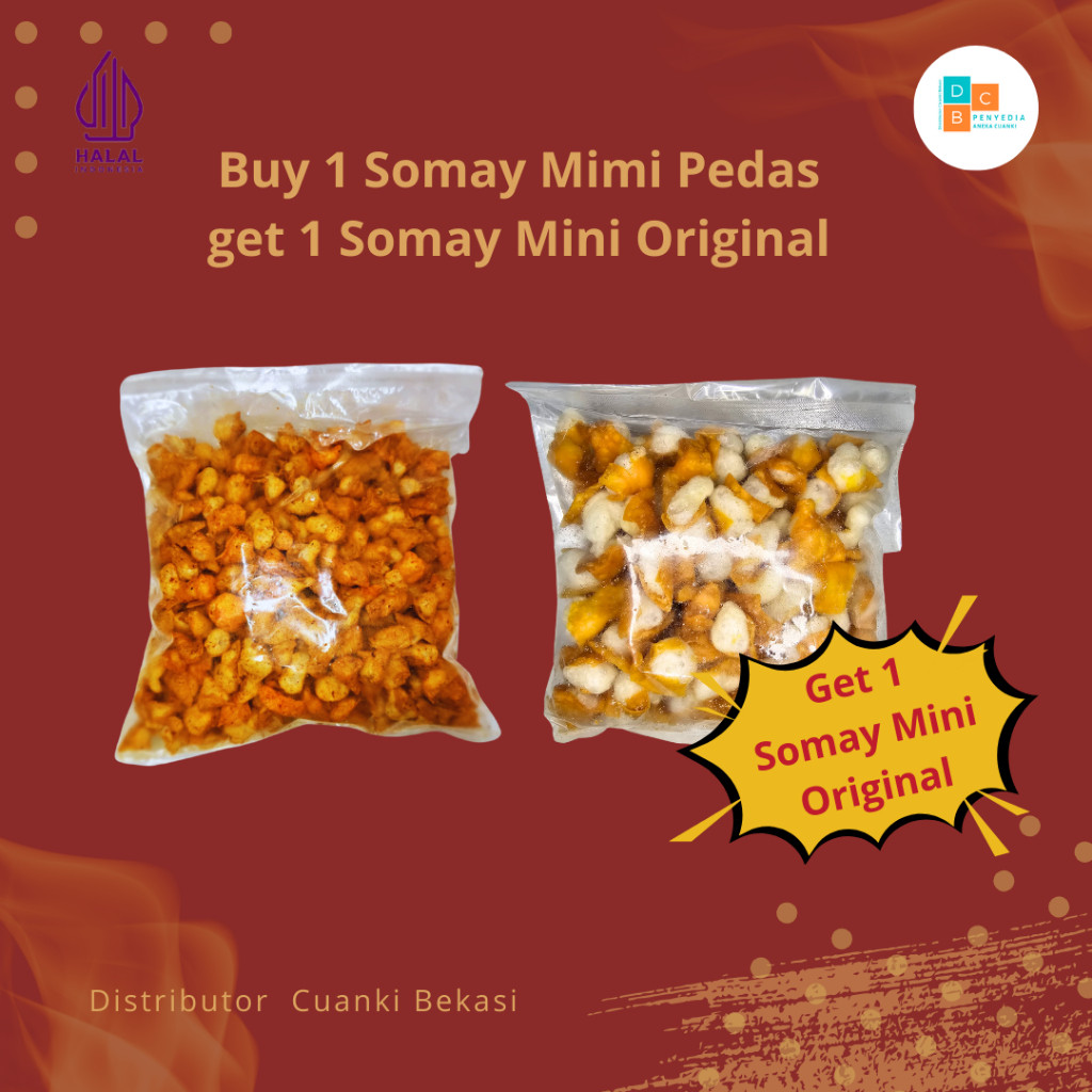 Jual Buy 1 Somay Mini Pedas 500gr Get 1 Somay Mini Original 500gr ...