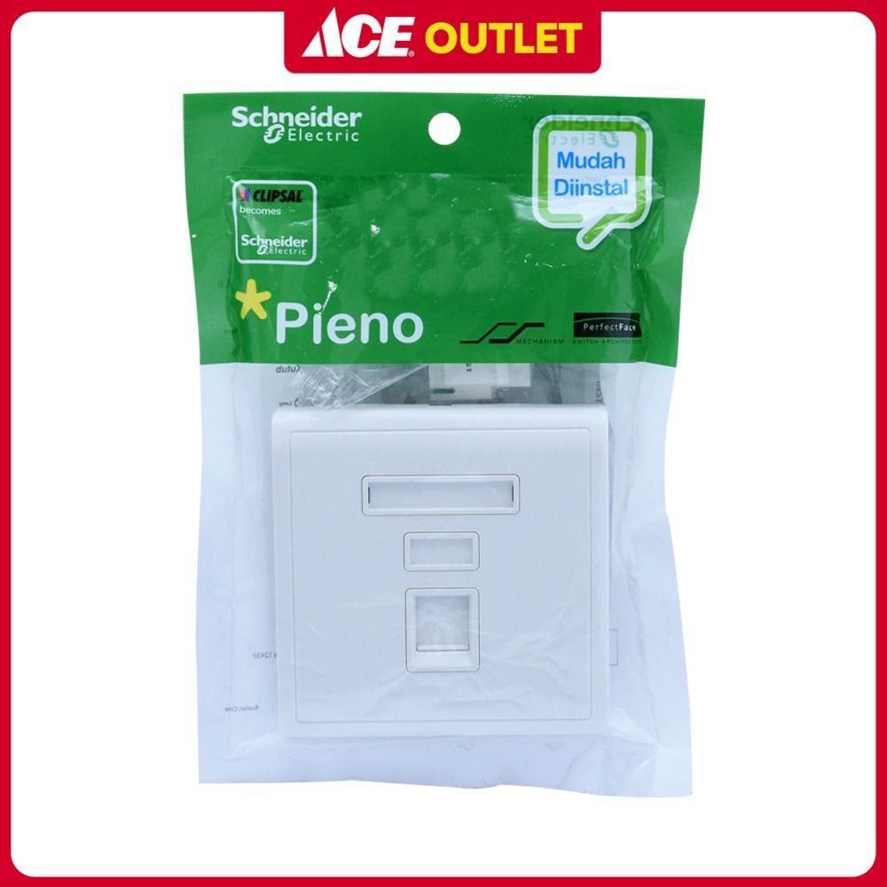 Jual Schneider Pieno Soket Telepon Dinding 1 Lubang Telephone Wall ...
