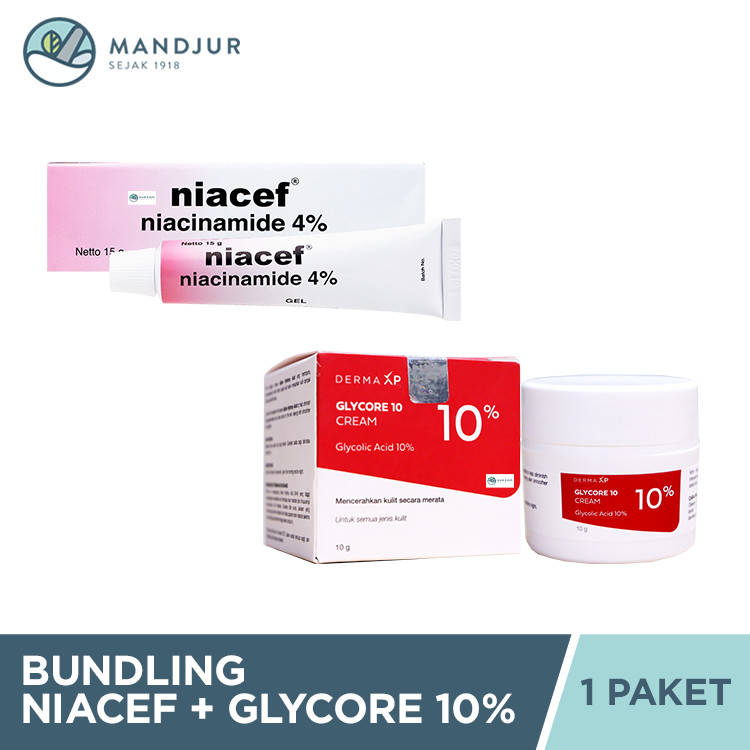 Jual Bundling Niacef + Glycore 10% - Kulit Cerah Bebas Jerawat | Shopee ...